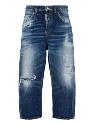 Dsquared2 Medium Ripped Baffo Kawaii Jeans - Blue