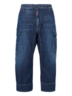 Dsquared2 Medium Perfecto Carpenter Kawaii Jeans - Blue