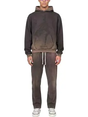 REPRESENT 247 Fallen Angel Graphic-print Faded-effect Hoodie - Brown