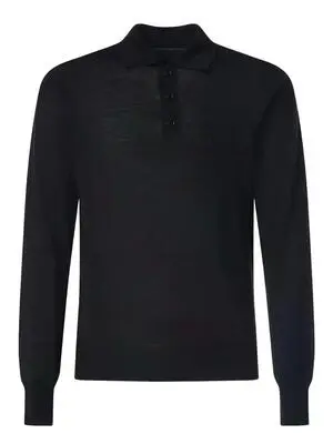 Emporio Armani Polo-collar Shirt - Black