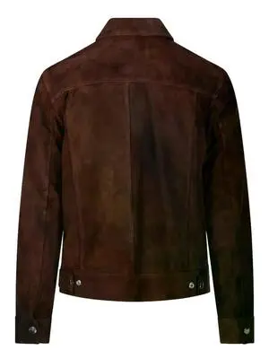 DEPARTMENT 5 Suede Panelled Jacket - Brown