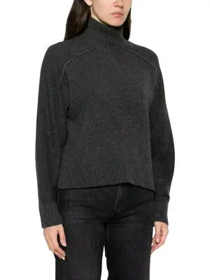Antonelli Firenze Tirolo High-neck Raglan-sleeve Sweater - Grey
