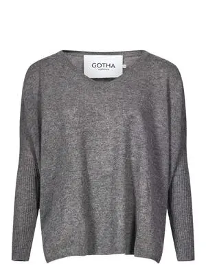 GOTHA V-neck Sweater - Grey
