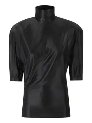 PACO RABANNE High-neck Short-sleeve Top
