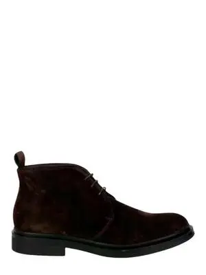 FRANCO FEDELE Lace-up Suede Boots - Brown