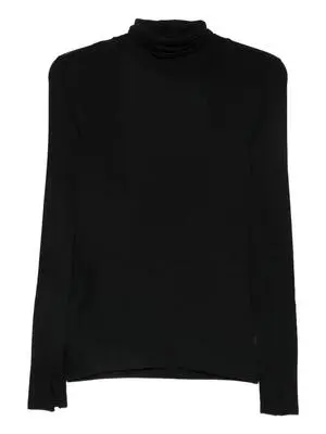 THOM KROM Turtleneck Slit-cuff Top
