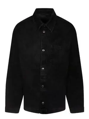 7 For All Mankind Button-up Corduroy Shirt - Black