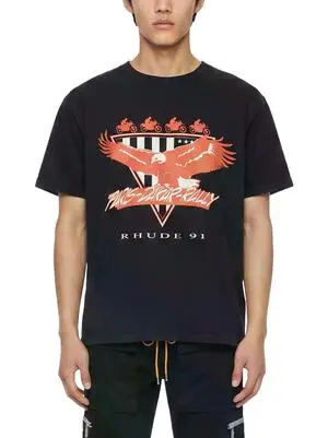 Rhude Graphic-print T-shirt - Black