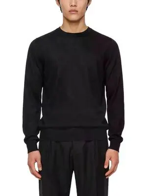 Tagliatore Budd Crew-neck Long-sleeve Sweater - Black