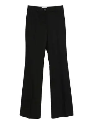 VIA MASINI 80 Pressed-crease Trousers - Black