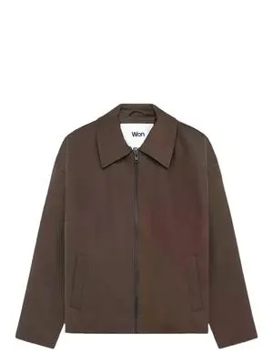 WON HUNDRED Sebastian Zip-up Jacket - Brown