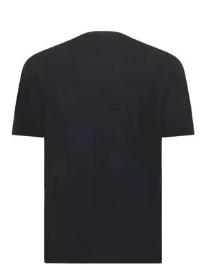 Alpha Studio Crew-neck Short-sleeve Sweater - Black