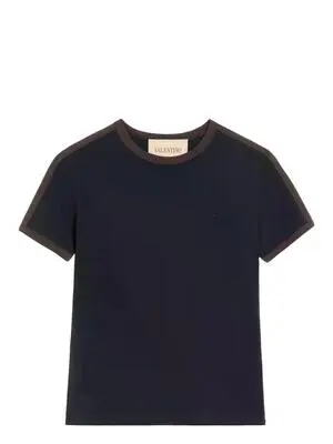 Valentino Garavani Vlogo-embroidery T-shirt - Blue