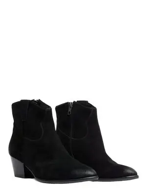 Ash Fame Cowboy Boots Black