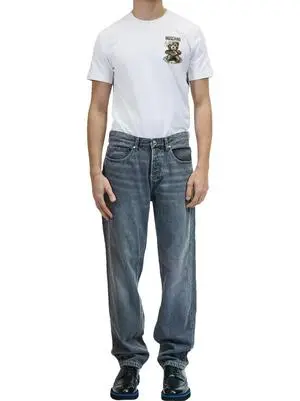 Karl Lagerfeld Relaxed-fit Straight-leg Jeans - Grey
