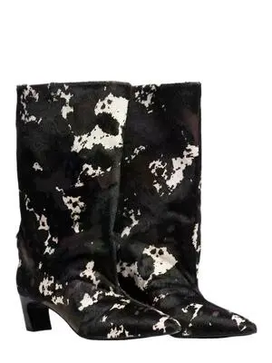 ASH Vanya Calf-hair Ankle Boots
