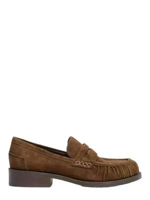 ASH Rusty Ruched Penny-strap Loafers