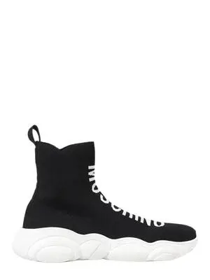 Moschino Teddy Shoes Logo-intarsia Sneakers - Black
