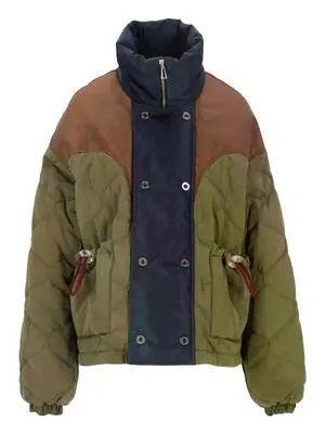 MARBELL Kate Quilted Puffer Jacket - Green