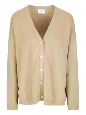 BE YOU V-neck Cashmere Cardigan - Neutrals