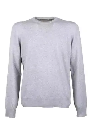 GRAN SASSO Crew-neck Long-sleeve Sweater - Grey