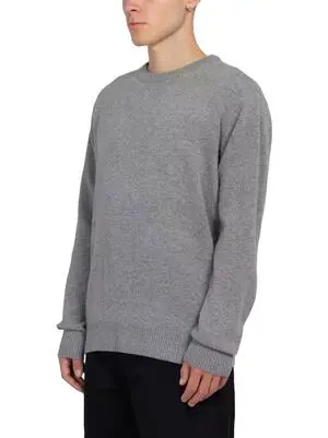 MINIMUM Roland Crew-neck Ribbed-trim Sweater - Grey