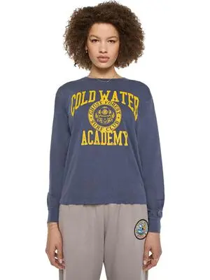 GHOST FOREST SURF CLUB L/s Spar T-shirt Cwa Rescue - Blue