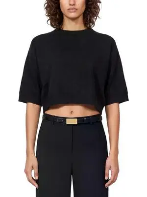 GOTHA Lilou Cropped Short-sleeve Sweater