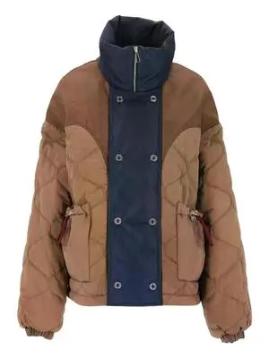 MARBELL Kate Quilted Puffer Jacket - Brown