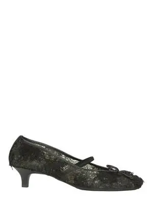 Ash Elodie Lace Pumps - Black