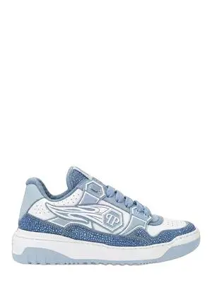Philipp Plein Strass Hexagon Sneakers - Blue