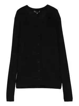 TIBI Feather Weight Ribbed Cardigan