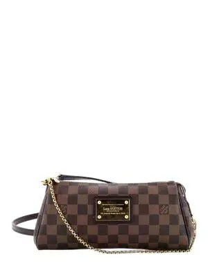 LOUIS VUITTON Eva Handbag Damier Clutch Bag - Brown