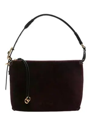 Etro Suede Shoulder Bag Red