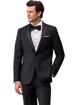 THE BLACK TUX Shawl Tuxedo Jacket - Black