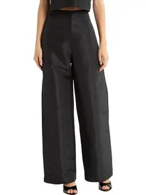 SUGARLIPS Hestia Wide Leg Pants - Black