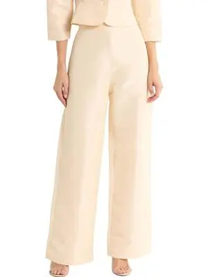 SUGARLIPS Hestia Wide Leg Pants - Cream