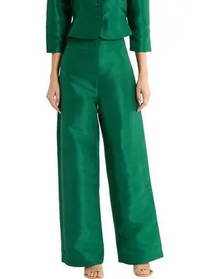 SUGARLIPS Hestia Wide Leg Pants - Emerald
