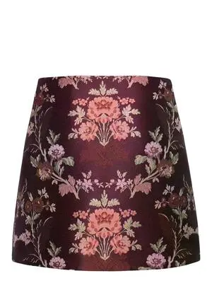 Cara Cara Chrissy A-line Mini Skirt - Red