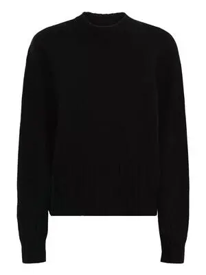 LANEUS Crew-neck Sweater - Black