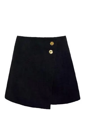 Cara Cara Luca Boucle-tweed Mini Skirt - Black