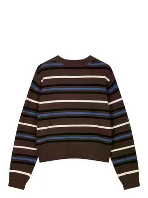 STUDIO TOMBOY Striped Sweater - Brown