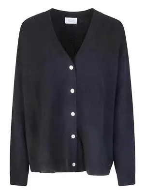 BE YOU V-neck Cashmere Cardigan - Black