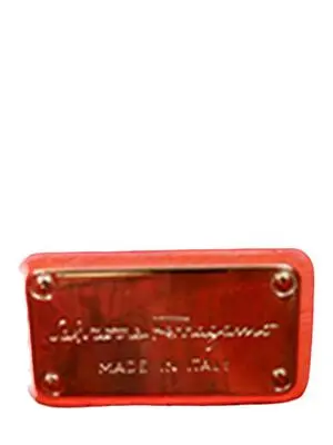 FERRAGAMO 2000-2010 Leather Gancini Crossbody Bag - Orange