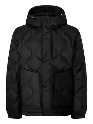 STUDIO TOMBOY Quilted Hooded Jacket - Black