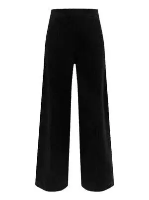 LANEUS Bouclé-knit Palazzo Pants