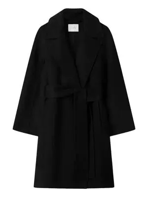 JOSEPH Costana Belted Coat - Black