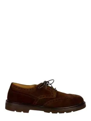 HENDERSON BARACCO Suede Brogue Shoes - Brown