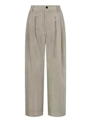 STUDIO TOMBOY Pleated Corduroy Trousers - Neutrals