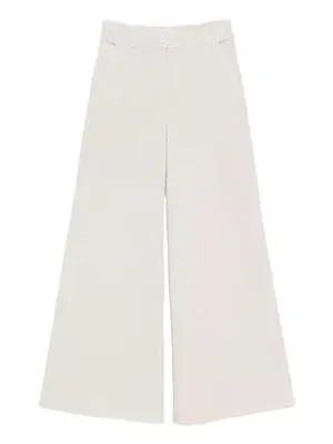 VIA MASINI 80 Wide-leg Trousers - Grey
